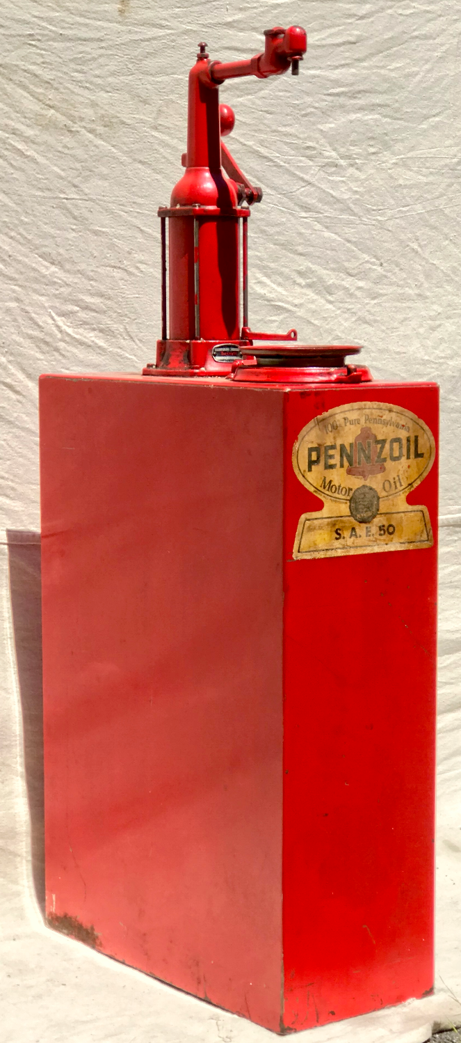 1930'S BENNETT HIGHBOY LUBE OIL DISPENSER MODEL 307 - PENZOIL - PETROL ...