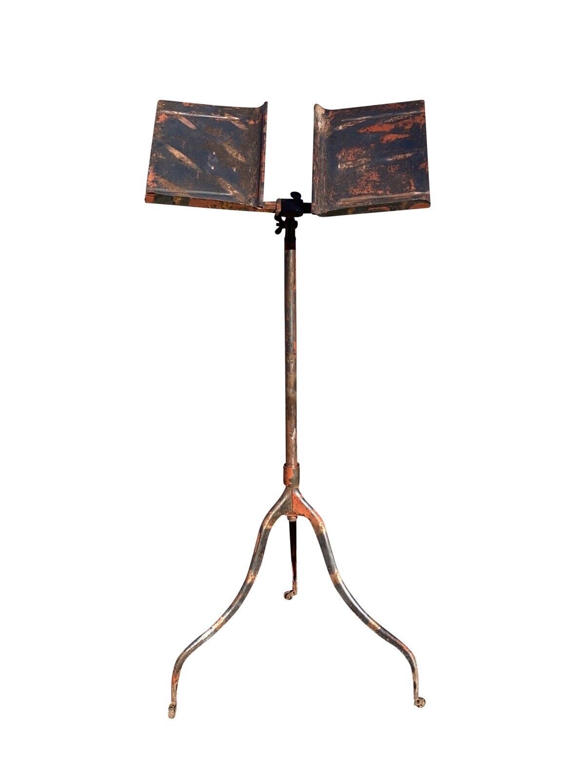 Antique Adjustable Dictionary Stand / Book Stand With Rare Tole Painte ...