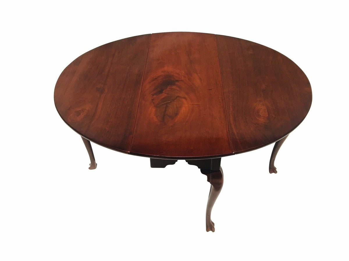 18TH C ANTIQUE MAHOGANY QUEEN ANNE TRIFID FOOT DINING TABLE – Bay ...